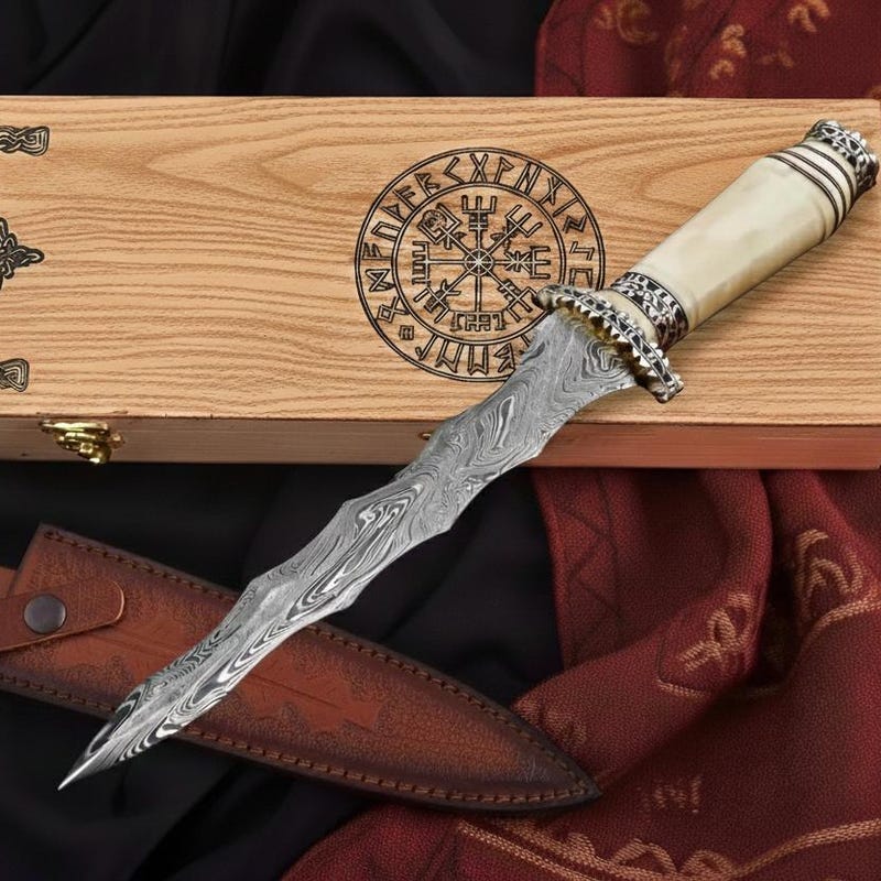 Damascus Dagger - Etsy