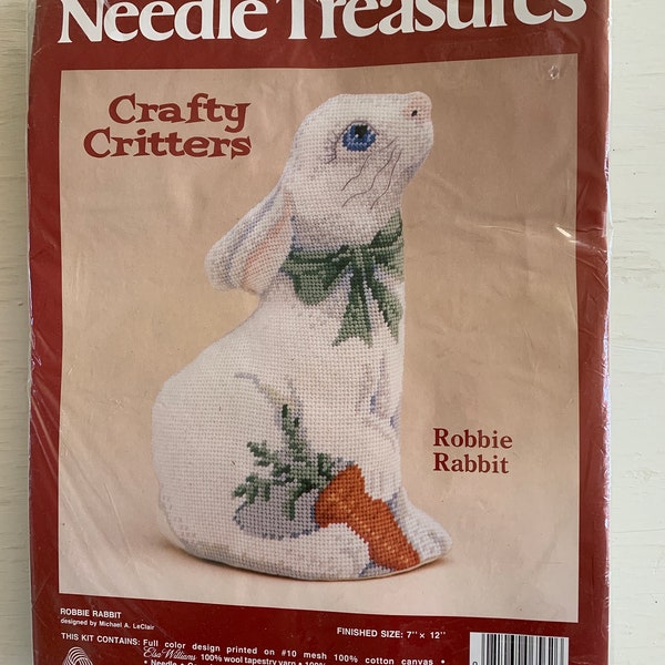 Rabbit Needlepoint - Etsy