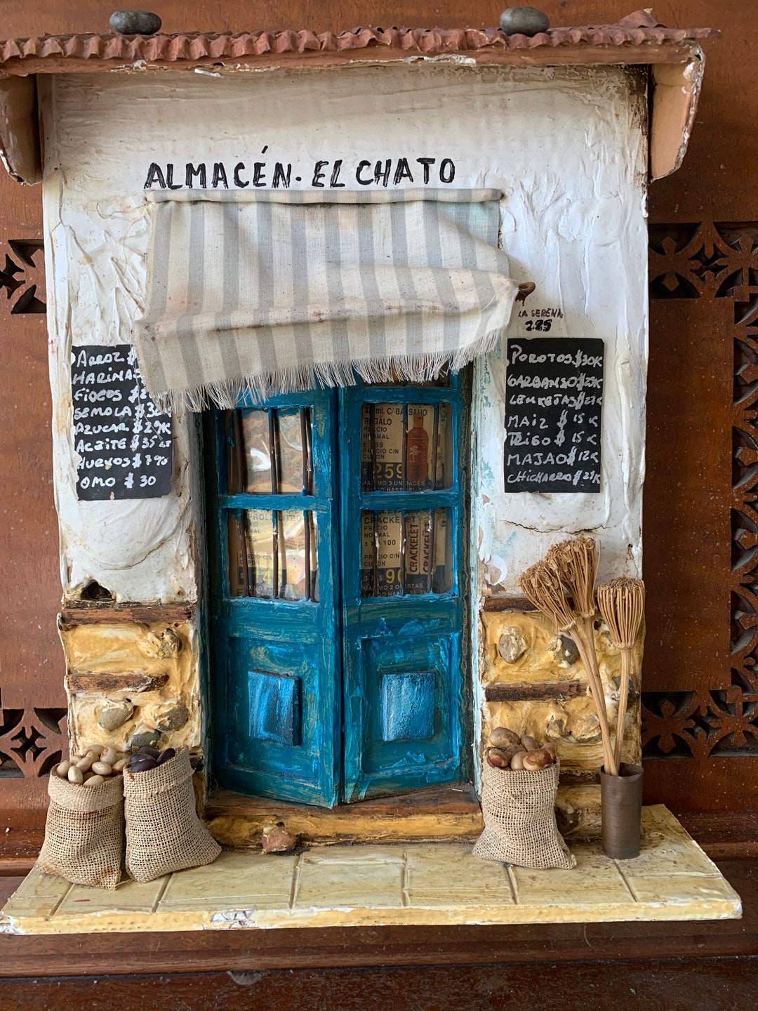 Chilean Miniature Diorama Storefront Wall Hanging - Etsy