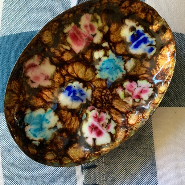 Enameled Copper Dish - Etsy
