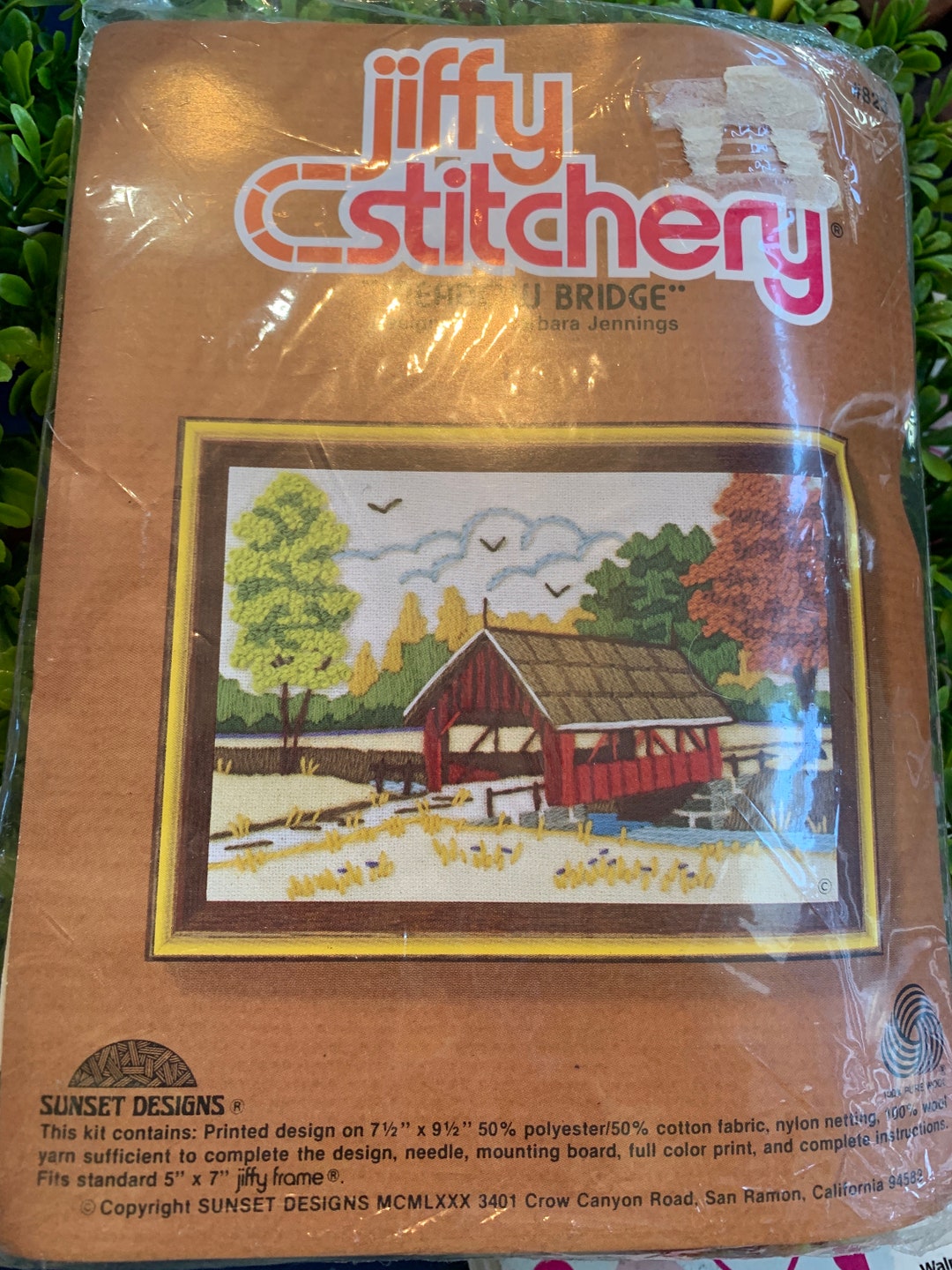 Jiffy Stitchery Crewel Kit - Meadow Bridge - Etsy