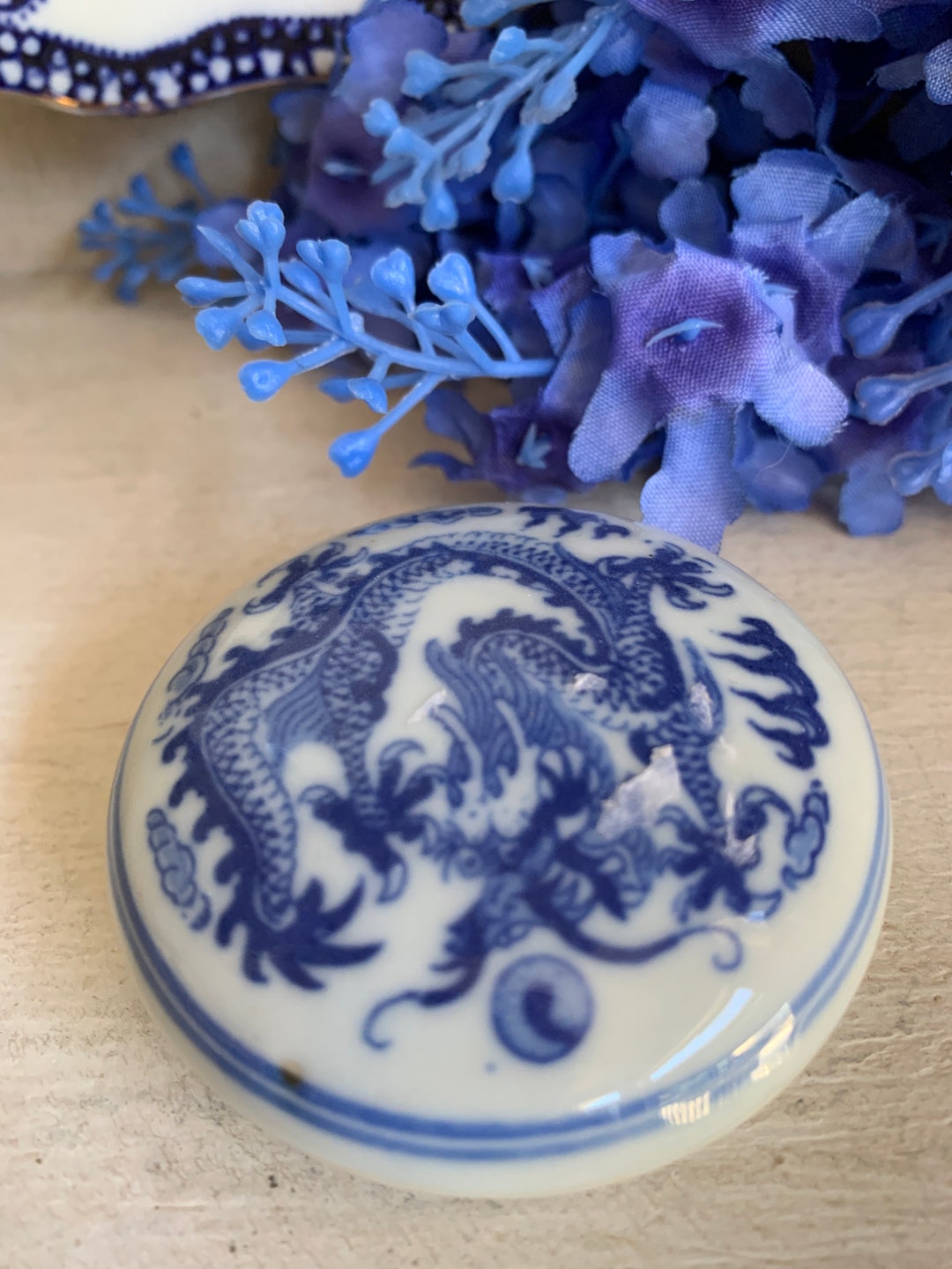 Chinese Dragon Chop Pot. With Ink - Etsy