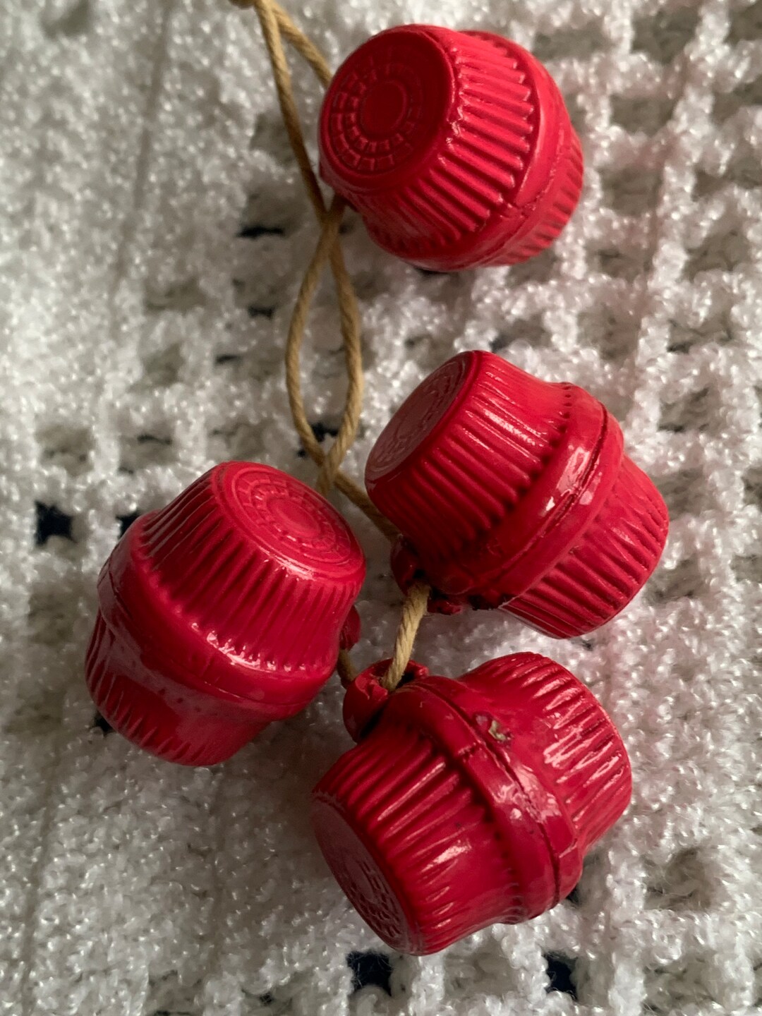 Buttons - Vintage Bright Pink Drum Shaped Celluloid Buttons - Set of 4 ...