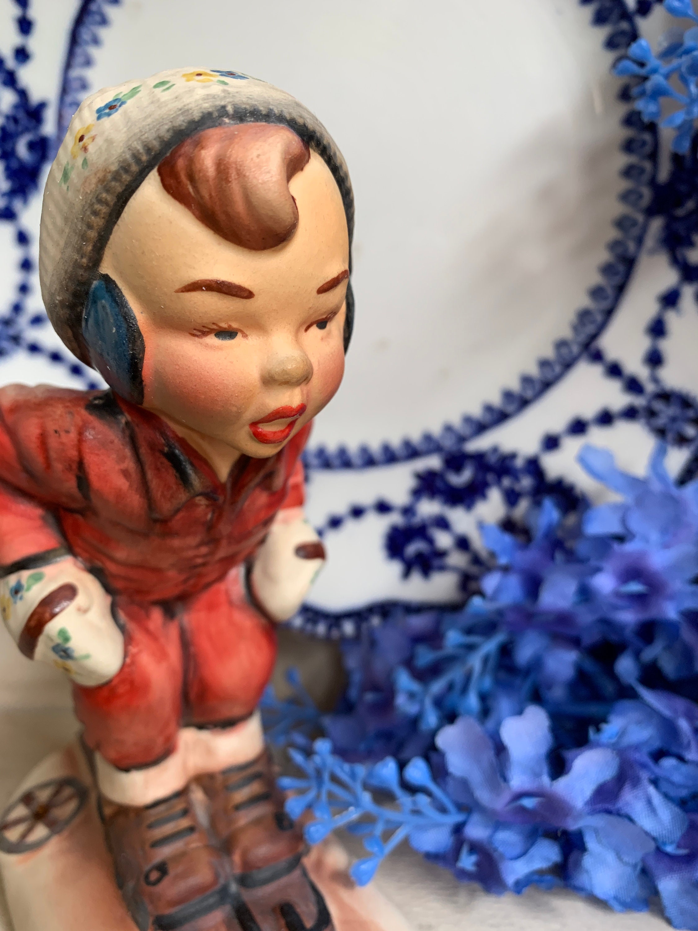 Twin Winton Ceramics Pasadena California Skiing Figure - Etsy