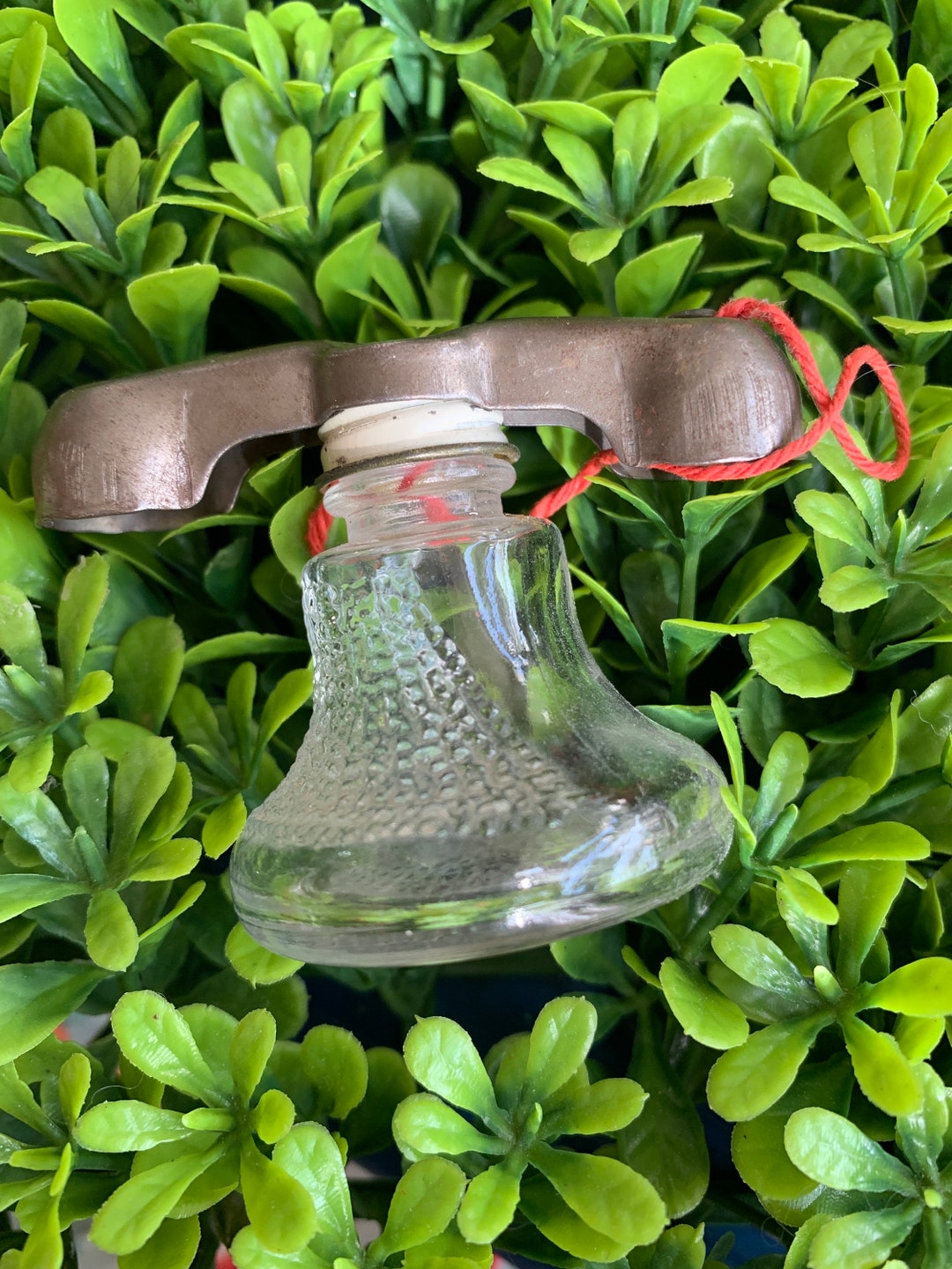 Vintage Glass Telephone Candy Container - Etsy