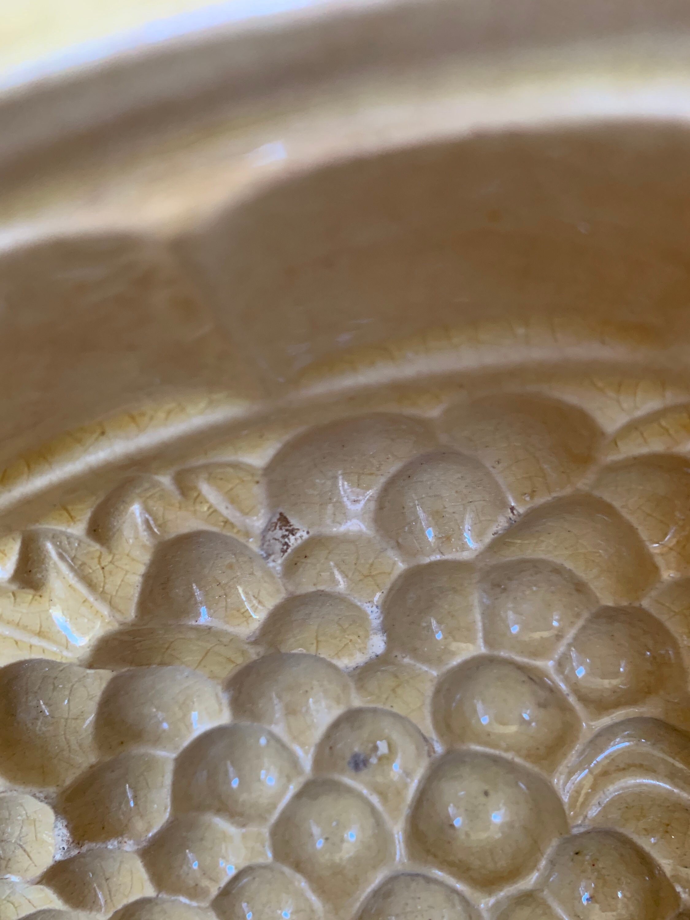 Yellow Ware Pottery Pudding Mold Bunch of Grapes - Etsy
