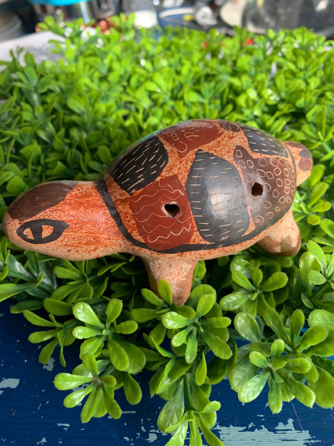 Costa Rican Fold Art Ocarina Clay Pottery Flute - Etsy