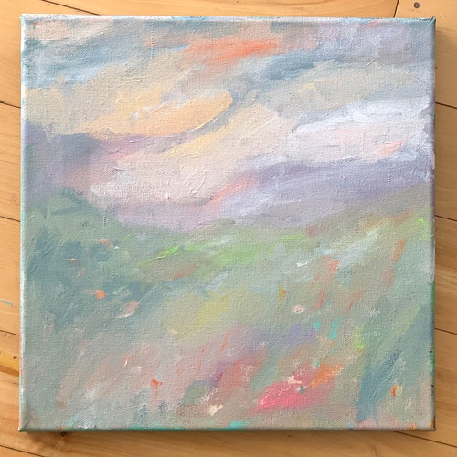 Abstract Landscape Painting Original Art Impressionist - Etsy