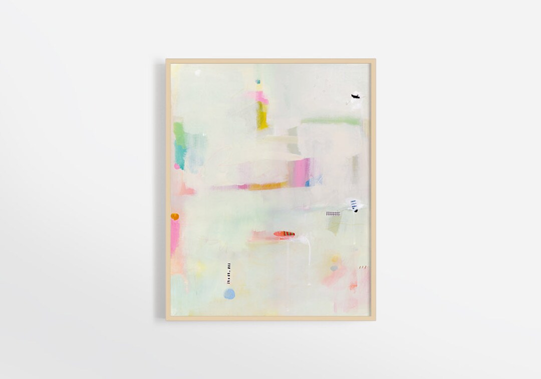 Modern Art Print, Abstract Art Print, Mixed Media Art, Paper Collage ...