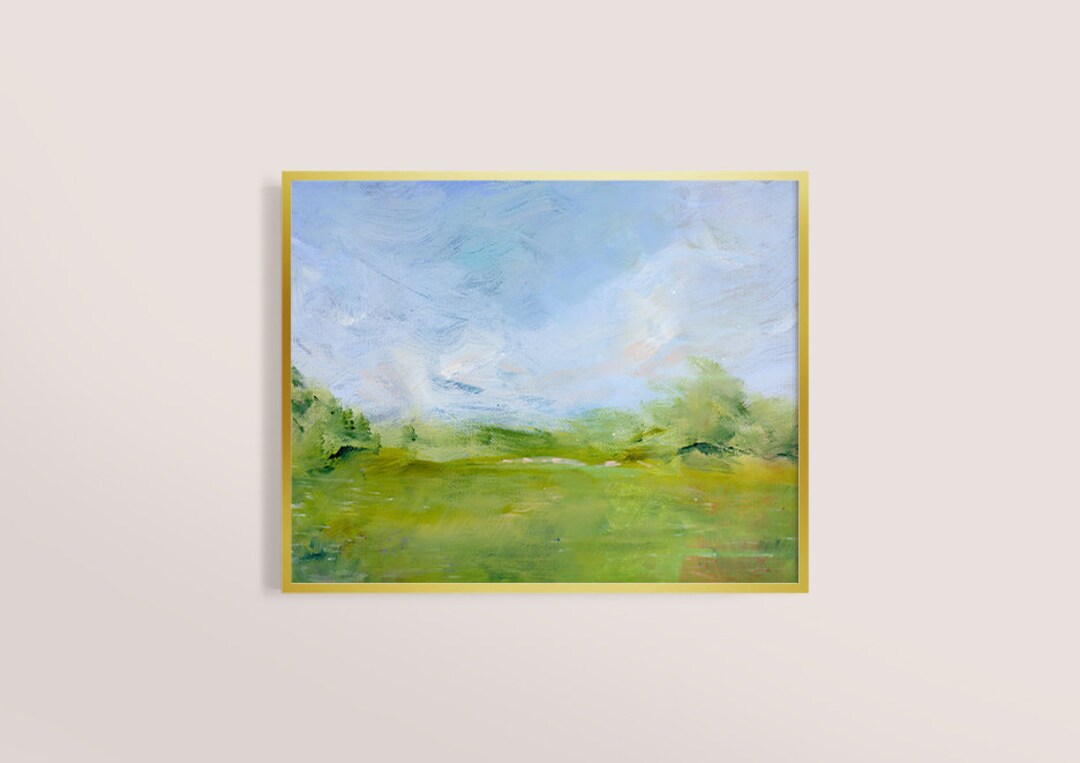 Modern Art Print, Landscape Art Print, Impressionist Art, Colorful ...