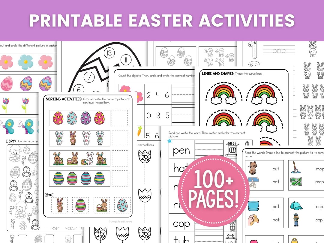 Printable Easter Activities for Kids | Easter Worksheets for Preschool ...