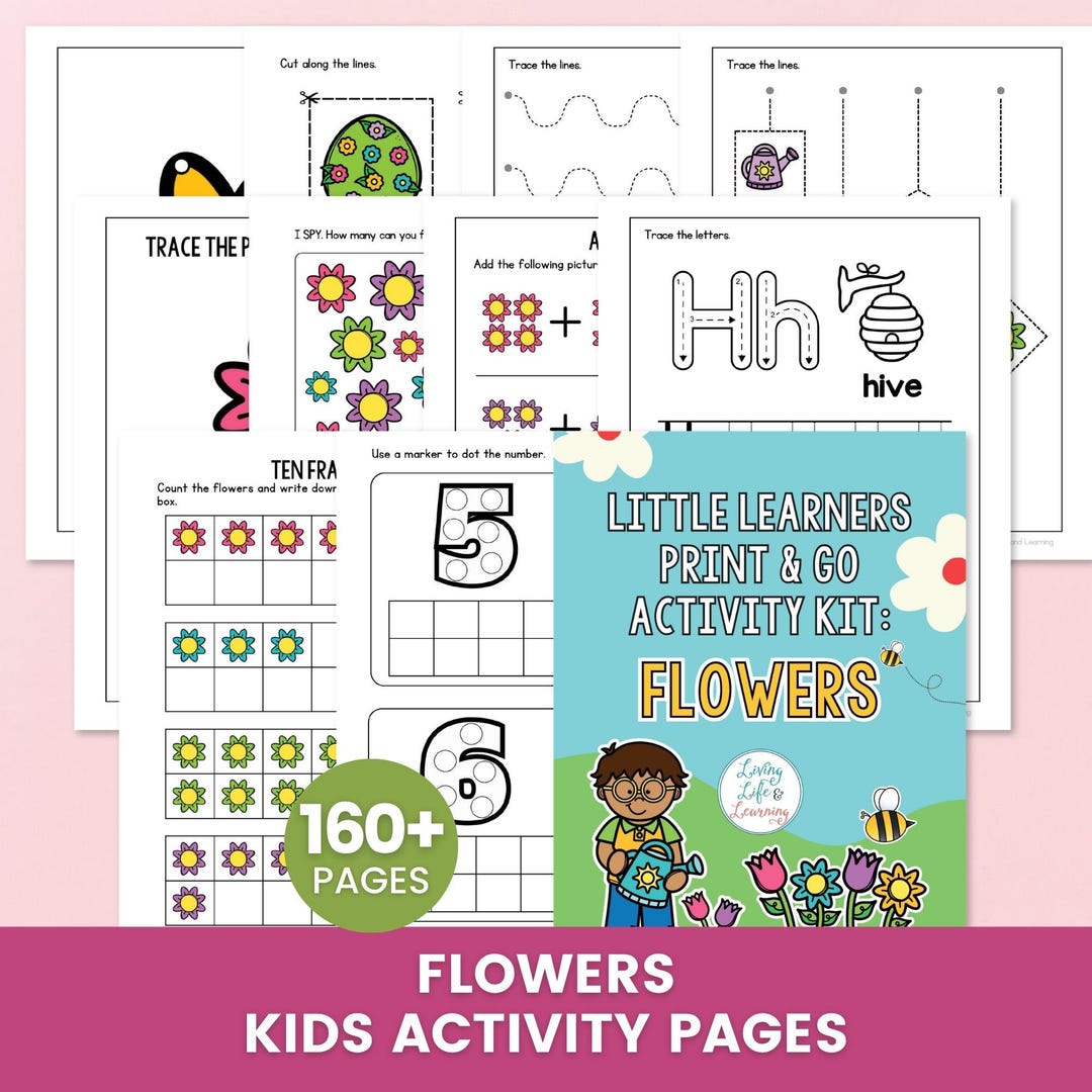Flower Unit Study, Printable Flower Activity Pack, Spring Literacy Set ...
