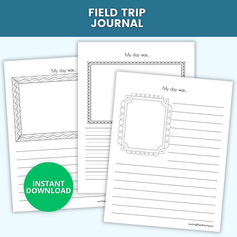 Field Trip Journal, School Trip Journal, Kids Travel Journal ...