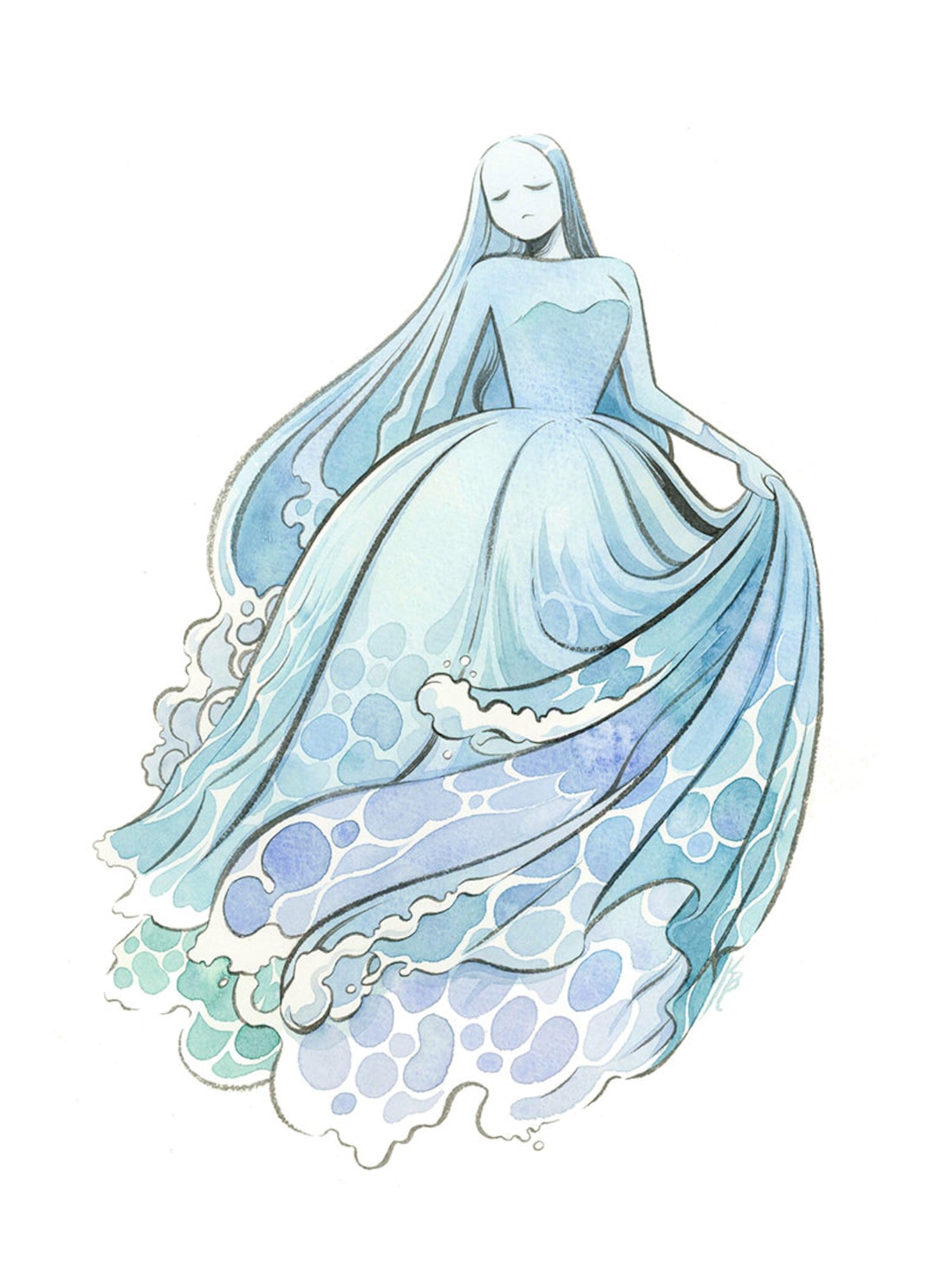 Ocean Goddess Print - Etsy