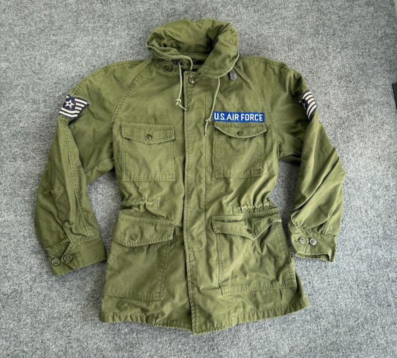 Rare 1966 USAF Utility Field Jacket - Vietnam Era - Master Sergeant ...