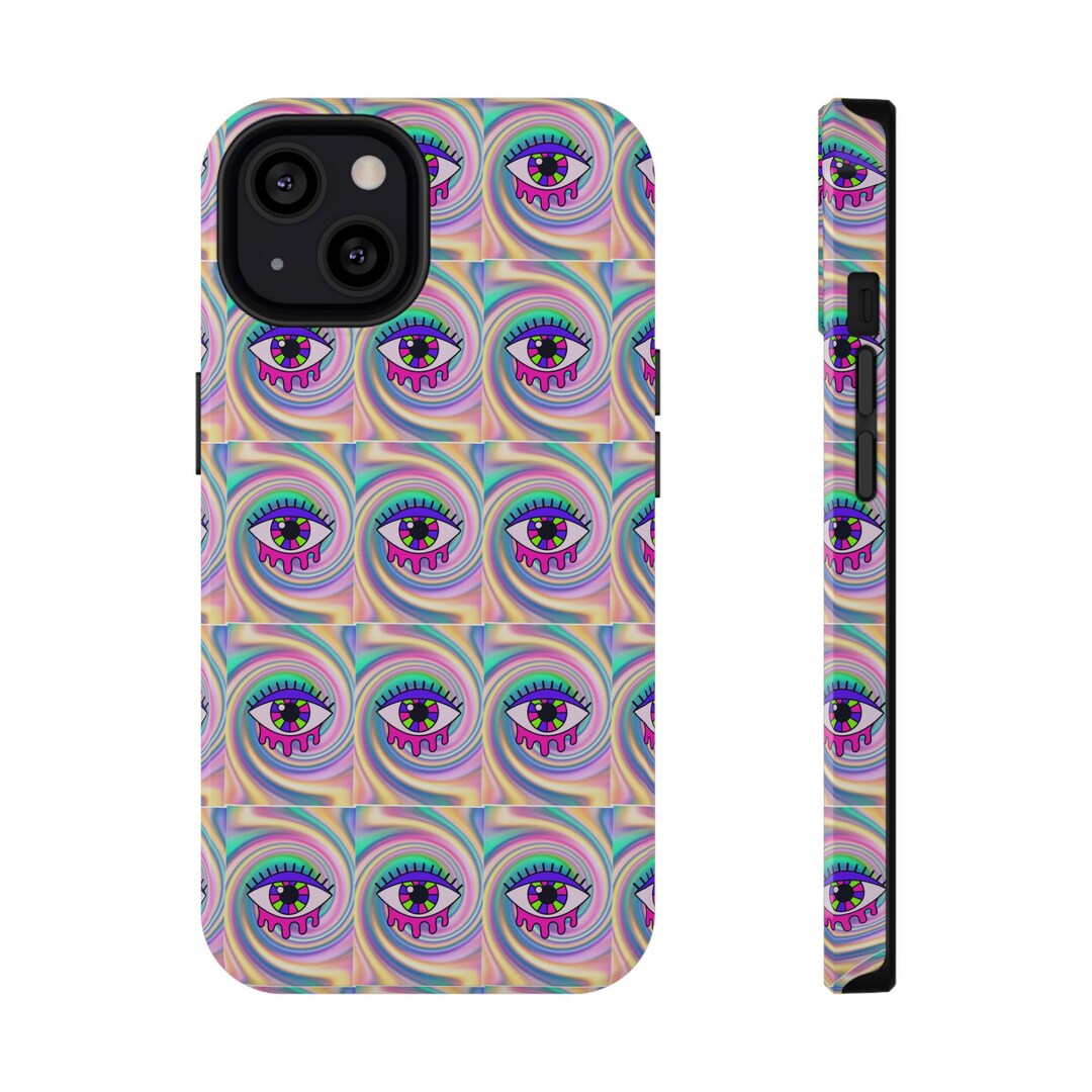 Psychedelic All-seeing Eye Phone Case | Impact-resistant Cases - Etsy