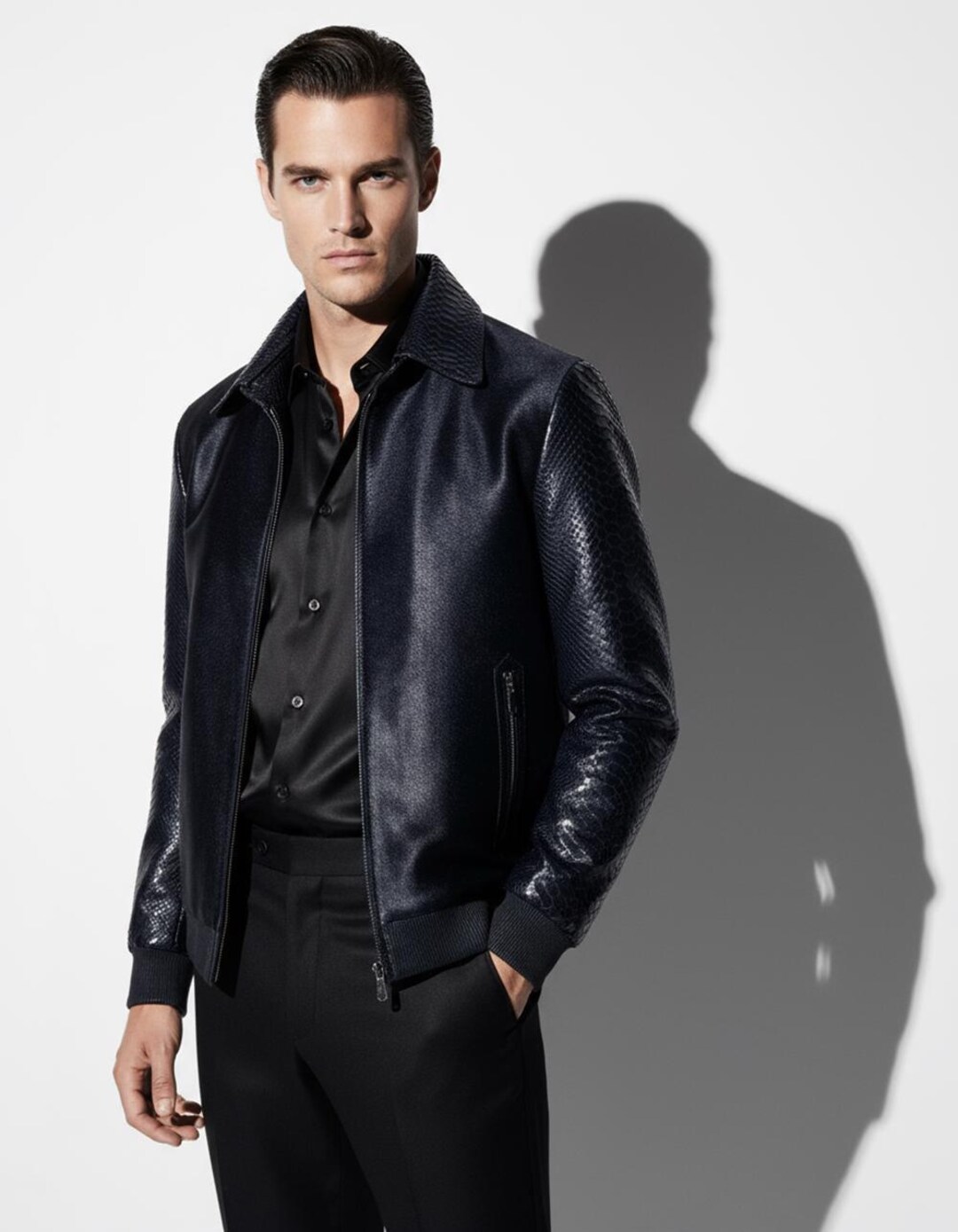 Genuine Python & Pony Hair Bomber Jacket - Handmade Luxury - Etsy