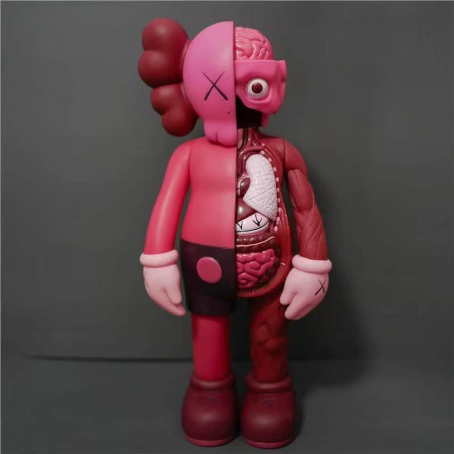 Kaws-style Anatomy Art Figure | Pop Art Desk Decor - Etsy