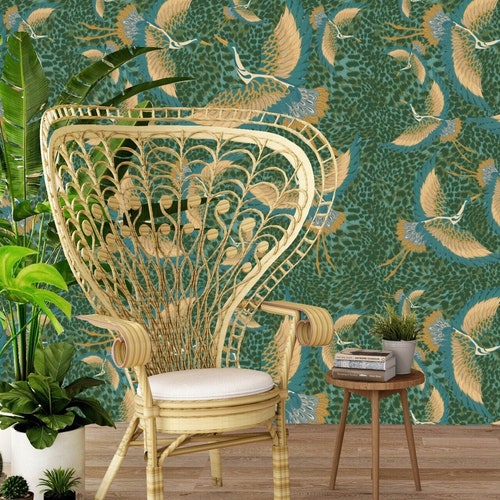 Pachamama Rose Wallpaper Wall Decor Dark Decor Luxury - Etsy