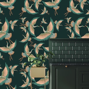 Pachamama Forest Wallpaper, Wall Decor, Dark Decor, Luxury Wallpaper ...