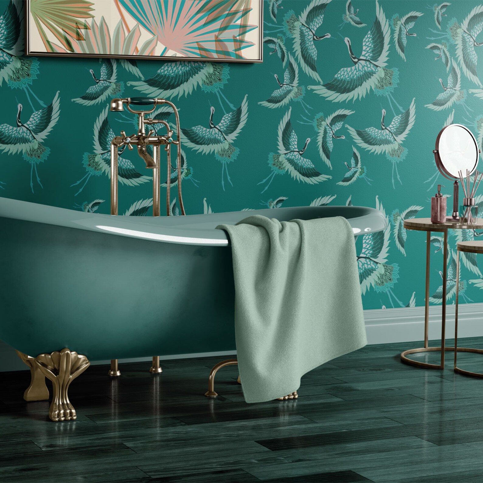 Pachamama Ocean Wallpaper, Wall Decor, Dark Decor, Luxury Wallpaper ...