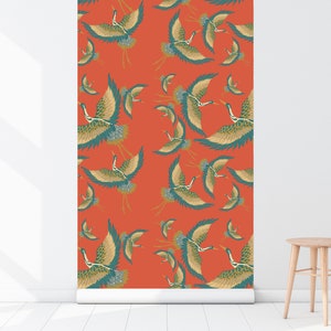 A4 SAMPLE, Pachamama Coral Wallpaper, Wall Decor, Dark Decor, Luxury ...