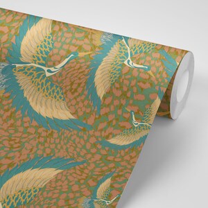 A4 SAMPLE Pachamama Peach Wallpaper, Wall Decor, Dark Decor, Luxury ...