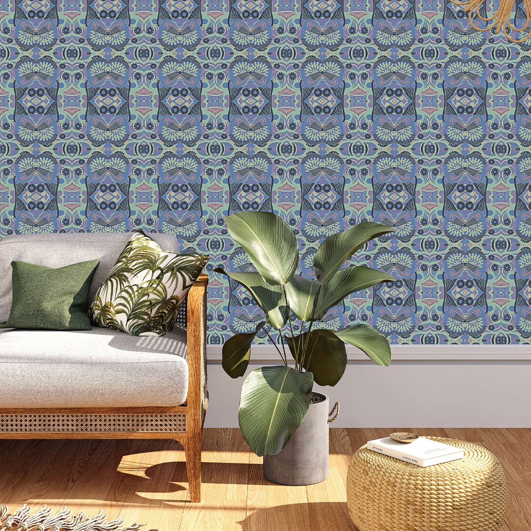 Esprit Violet, Wall Decor, Dark Decor, Luxury Wallpaper, Home Decor ...