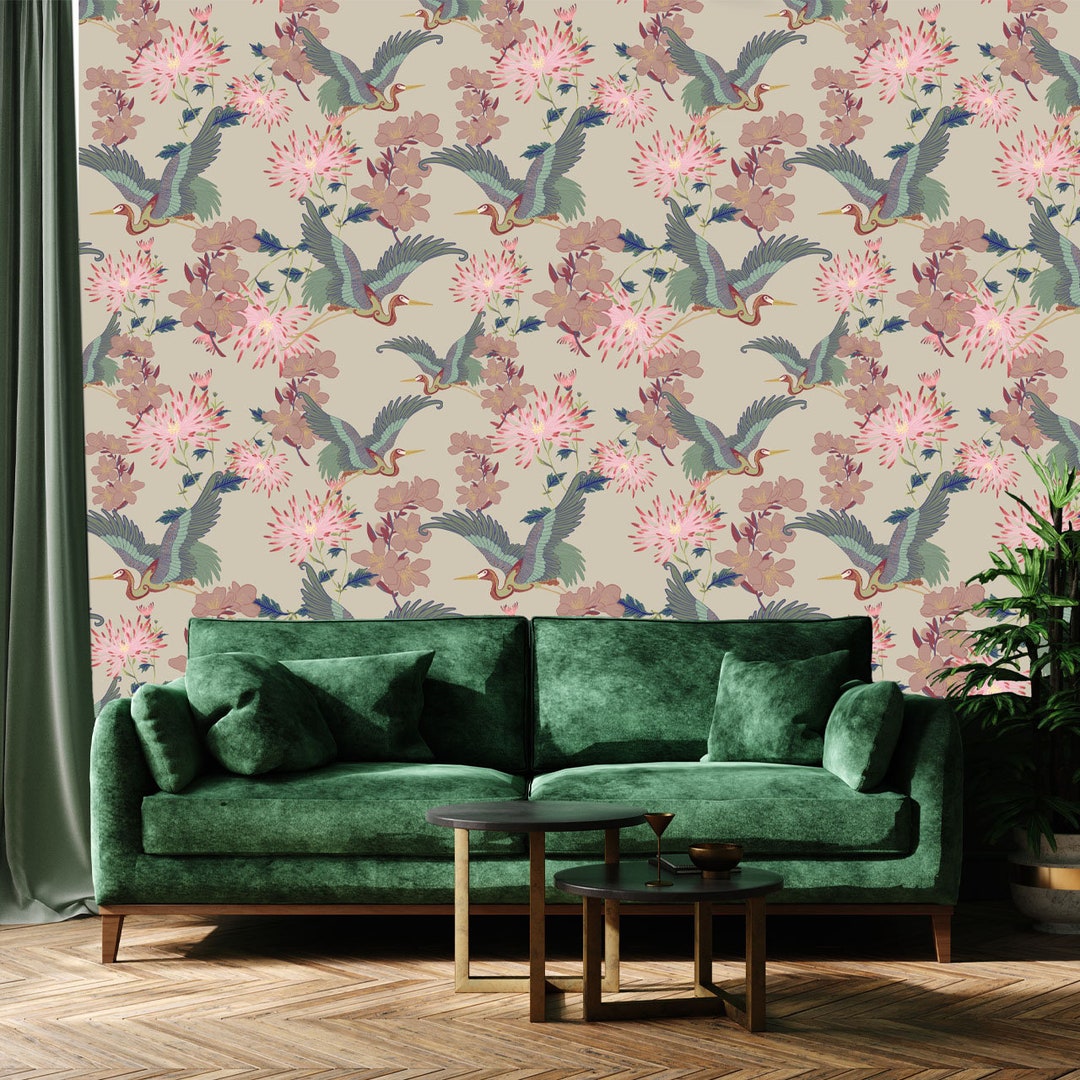 Blossom Vanilla, Wall Decor, Dark Decor, Luxury Wallpaper, Home Decor ...