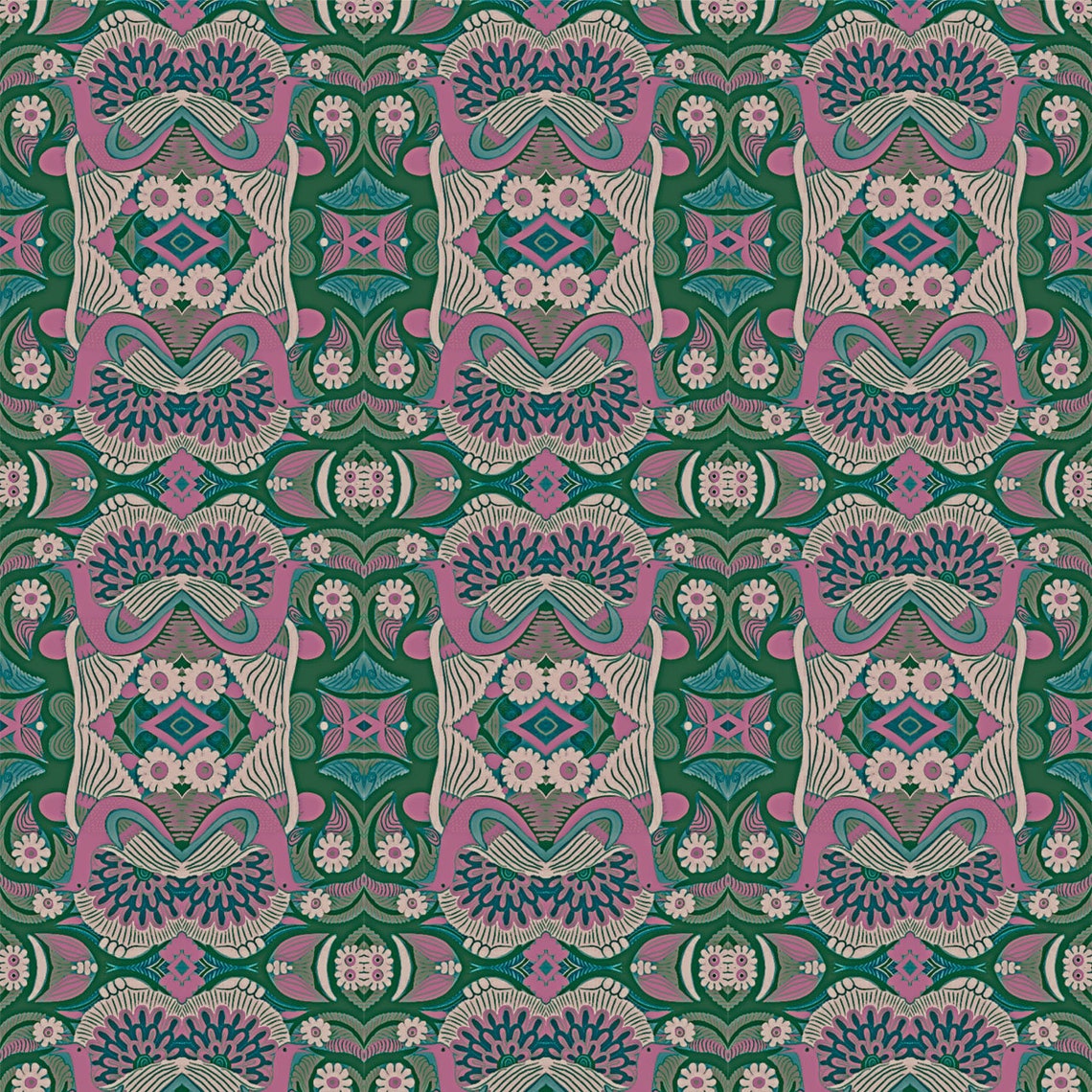 Esprit Magenta Wallpaper A4 SAMPLE , Wall Decor, Dark Decor, Luxury ...