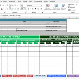 Integrated APQP Core Tools Excel Template – Process Flow, PFMEA ...