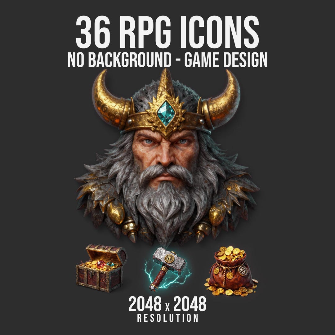 Viking Runes RPG Symbols V1.0 - RPG & Fantasy Game Icons for Digital ...