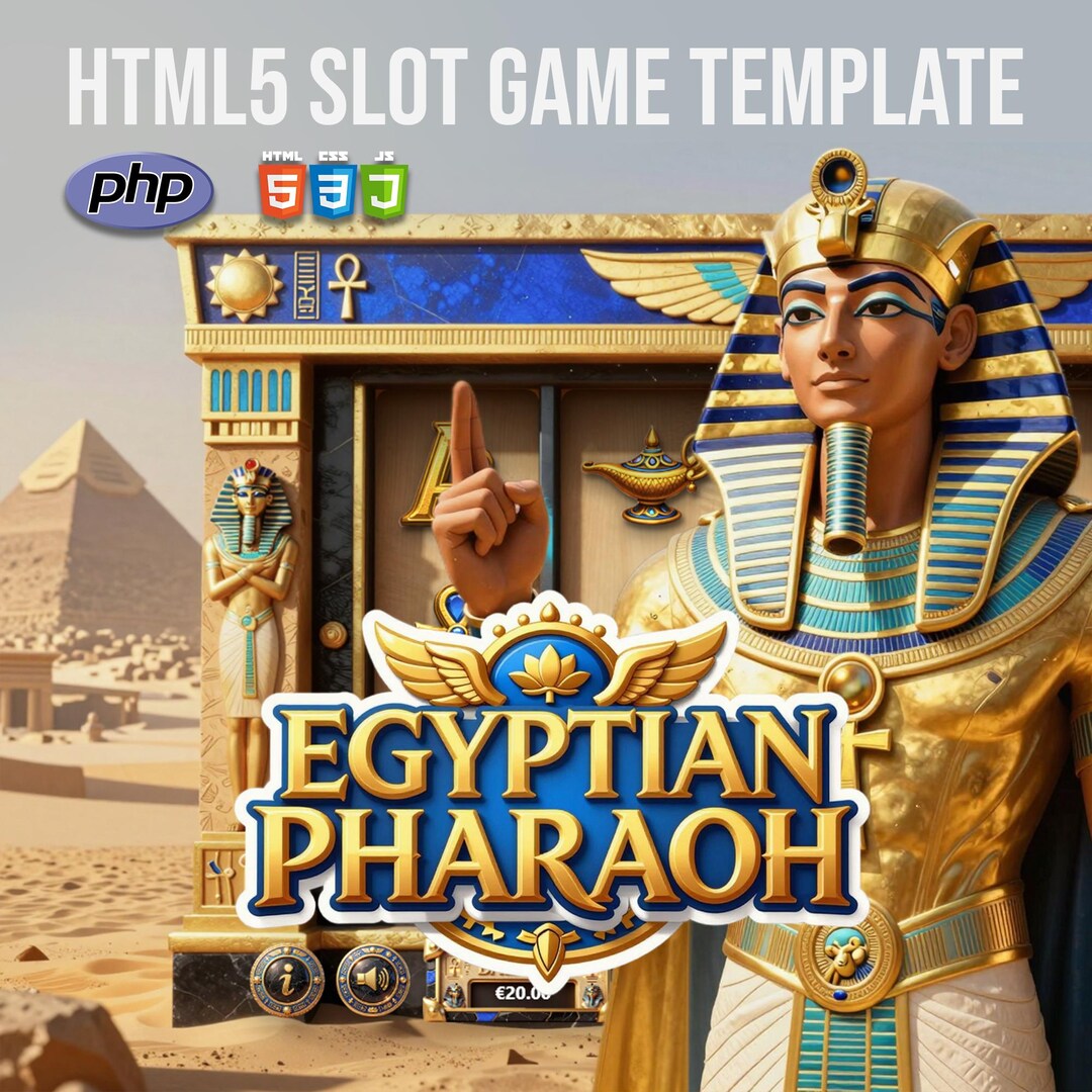 Egyptian Pharaoh HTML Slot Game Template - PHP Backend | Casino Slot ...