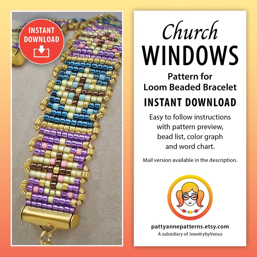 Colorful Cross Loom Bracelet Pattern, Original Design (PDF Digital ...