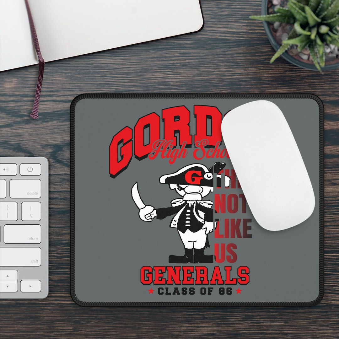 Gordon High School Mascot General Gaming Mouse Pad | Retro School ...