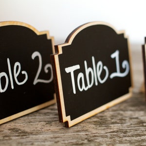 Small Chalkboard Wedding Signs, Table Numbers, Wedding Sign, Reception ...
