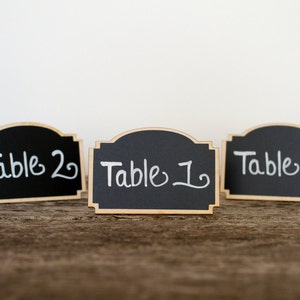 Small Chalkboard Wedding Signs, Table Numbers, Wedding Sign, Reception ...