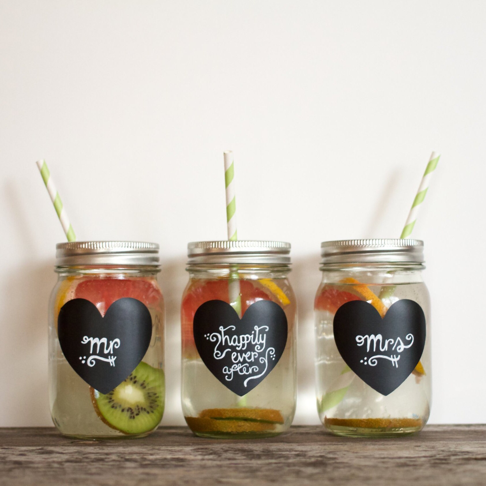 Wedding Mason Jar Labels Chalkboard Label for Mason Jars 100 | Etsy