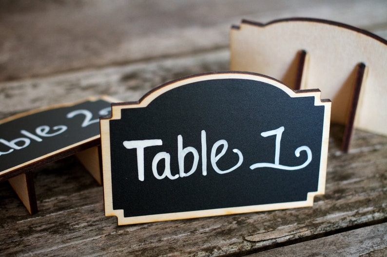 Small Chalkboard Wedding Signs Table Numbers Wedding Sign | Etsy