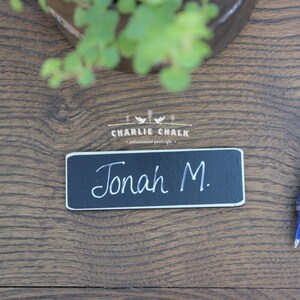 100 Chalkboard Name Tags, Chalkboard Name Badges, Reusable Magnetic ...