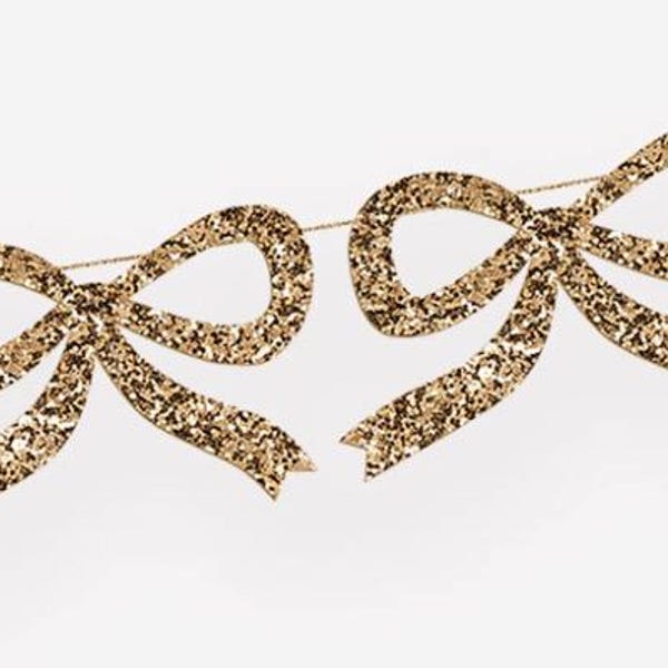 Gold Glitter Garland - Etsy