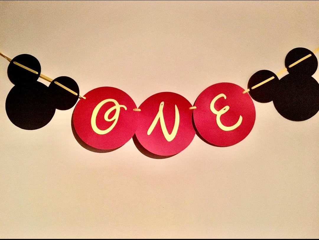 Mickey Mouse Banners - Etsy