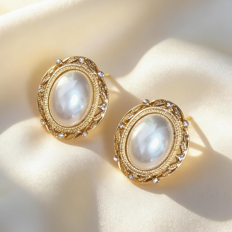 Hammers Gold Pearl Earrings - Etsy