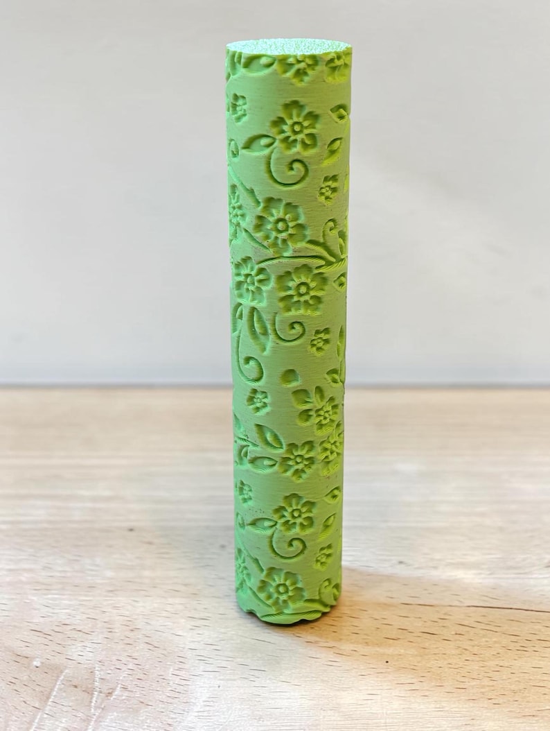 Flowers Texture Roller 001 | Clay Roller 1569 for Pottery & Polymer ...