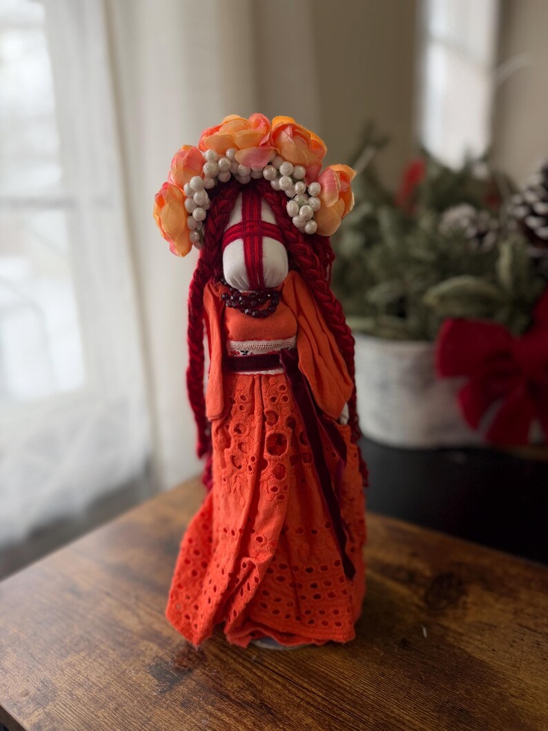 Ukrainian Motanka Doll – Slavic Folk Art Amulet, Handmade Textile Art ...