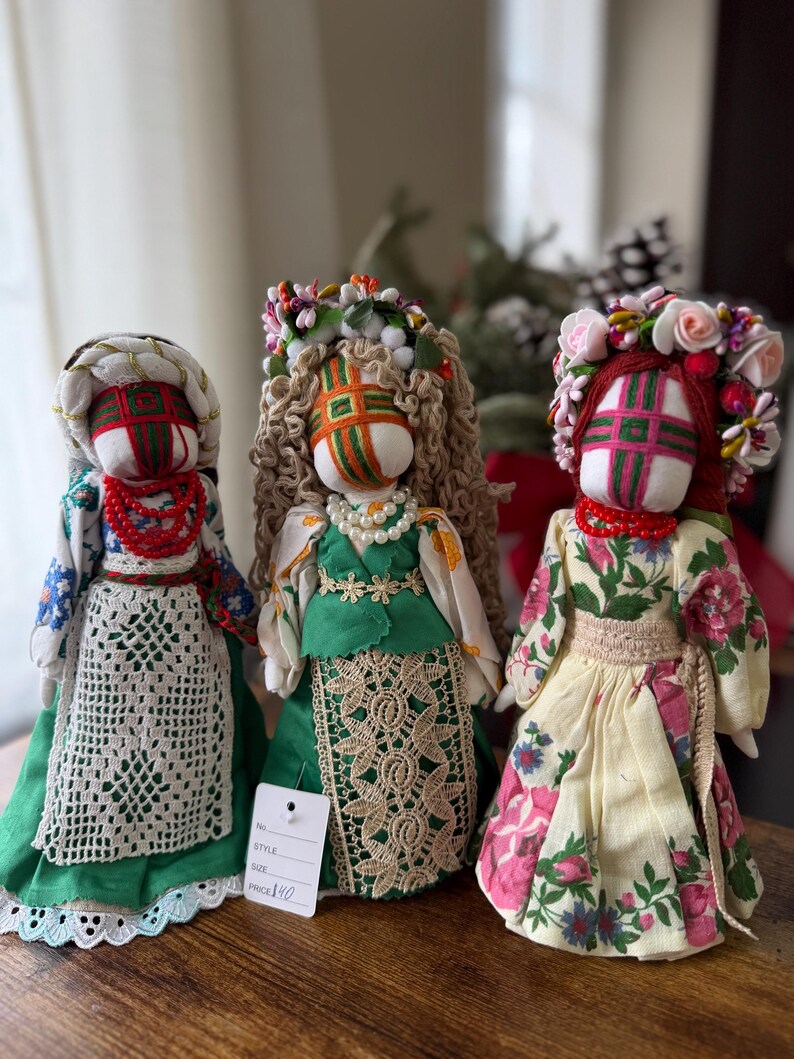 Ukrainian Motanka Doll – Slavic Folk Art Amulet, Handmade Textile Art ...