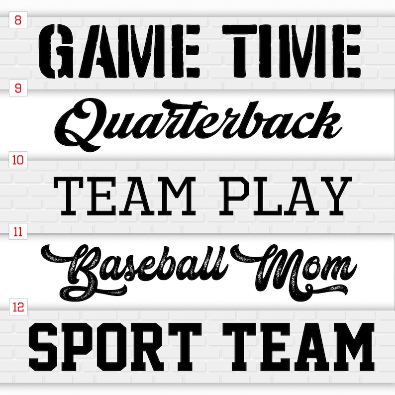 Sports Font SVG Bundle, 12 Varsity Style Fonts (digital Download) - Etsy