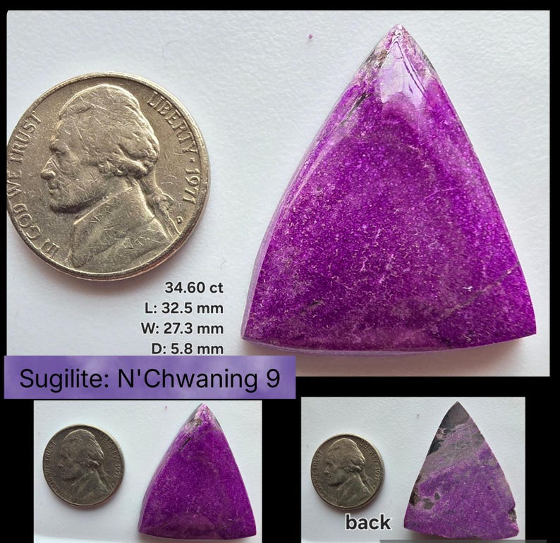 Natural Hand-cut Sugilite Cabochons - Etsy