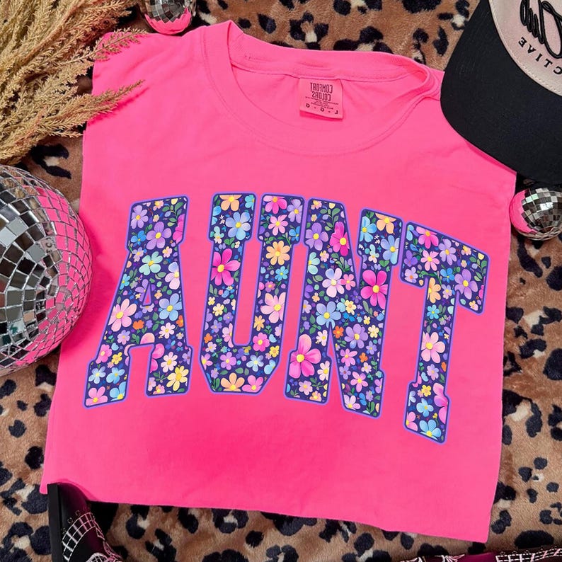 Floral Aunt PNG, Spring Aunt Sublimation Design, Aunt Shirt PNG ...