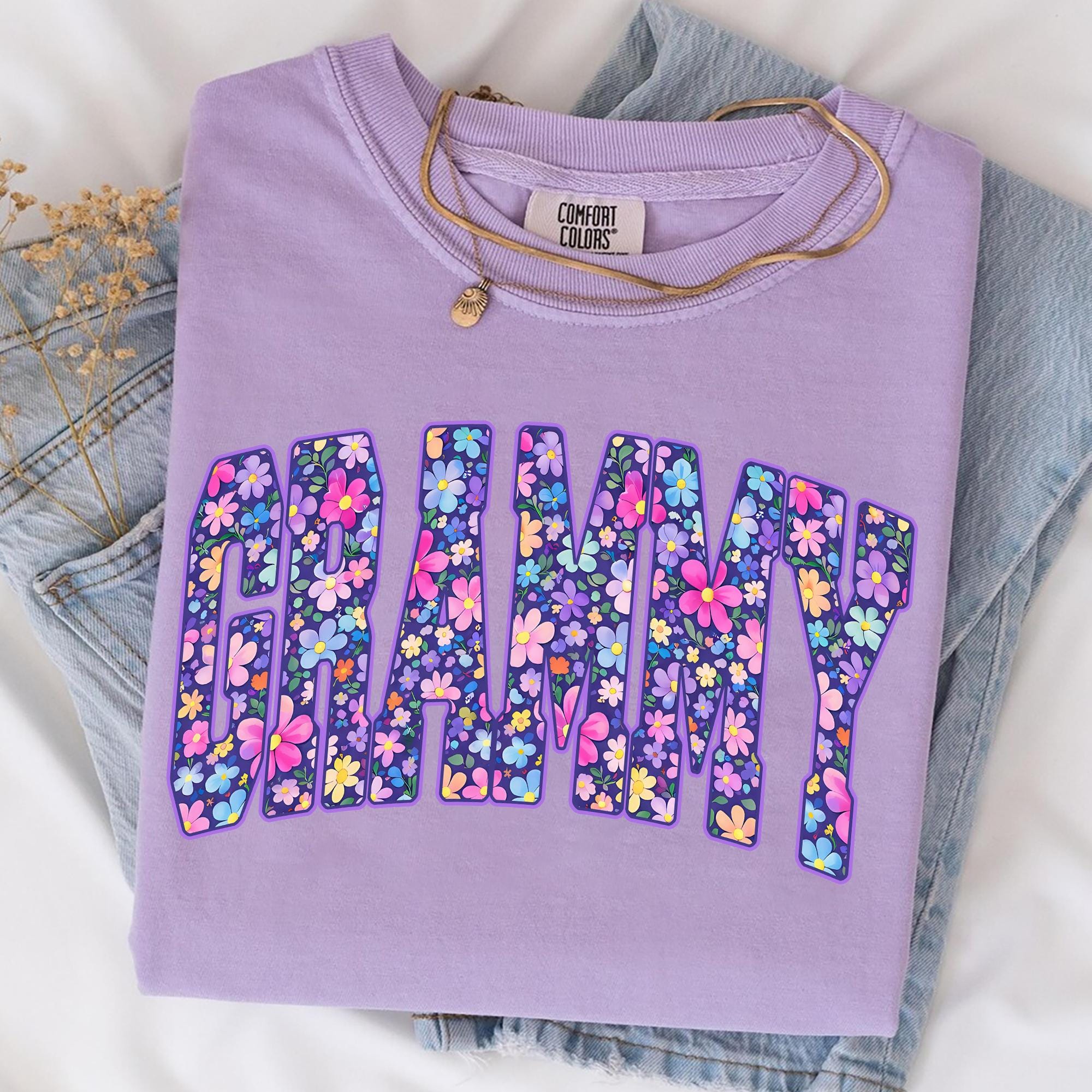 Floral Grammy PNG, Spring Grammy Sublimation Design, Grammy Shirt PNG ...